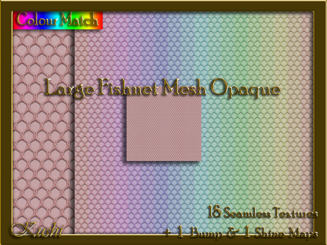 Second Life Marketplace - Large Fishnet Mesh Opaque Seamless Texture Pack