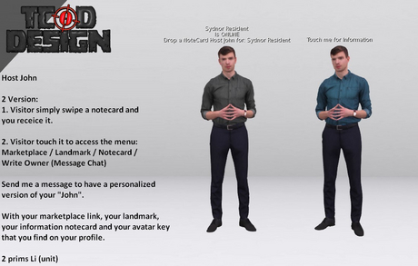 Second Life Marketplace - Host John [2 Version] [ADD ME]...