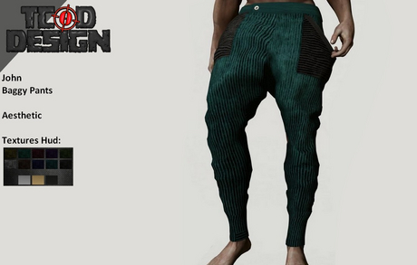 Second Life Marketplace - Baggy Pants ~ John (Hud textures) ~ Mesh