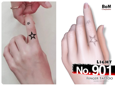 Second Life Marketplace - (Finger Tattoo) No.901 Light