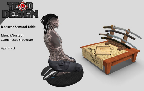Second Life Marketplace - Japanese Samurai Table [ADD ME]...