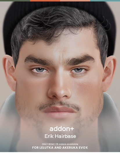Second Life Marketplace - addon+ Erik Hairbase Hair Lel X