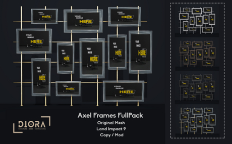 Second Life Marketplace - DIORA Axel Frames FullPack