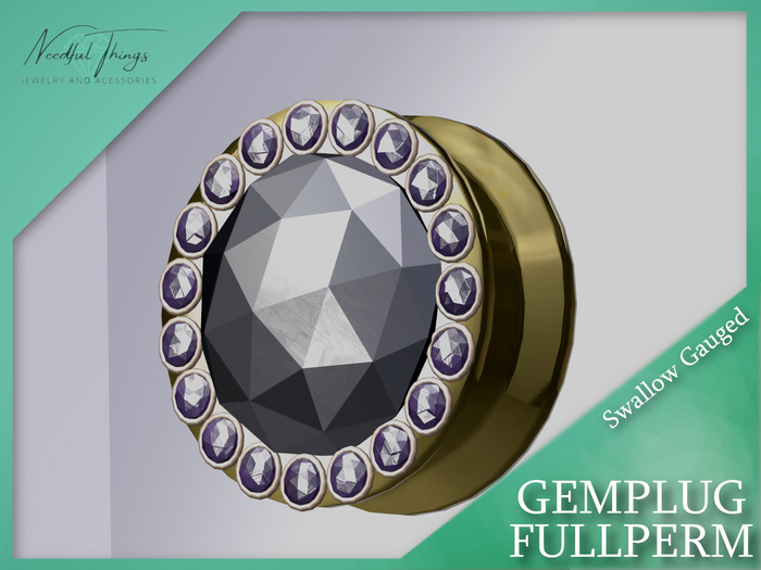 Second Life Marketplace - ::NT:: GEM PLUG FULLPERM ((SWALLOW GAUGED ...