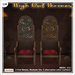 Second Life Marketplace - [V/W] High Owl Thrones - Two High Back Seats ...