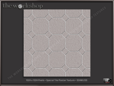 Second Life Marketplace - SPECIAL TILE PLASTER TEXTURE SET-01