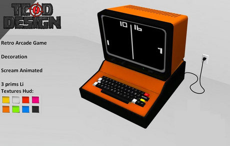 Second Life Marketplace - Retro Arcade Game [Textures Hud - Scream ...
