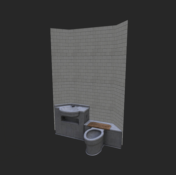 Second Life Marketplace - Aquatica Mesh - AM025837 Toilet Wall Pack