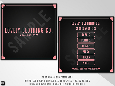 Second Life Marketplace - KAI // Lovely Template PSD Download ...
