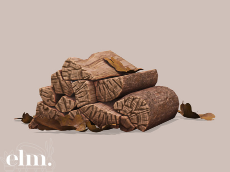 Second Life Marketplace - Elm. Briar Porch Decor//Log Pile