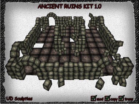 Second Life Marketplace - .:[UD]:. Ancient Ruins Kit 1.0 full Promo (box)