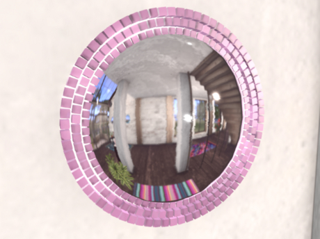 Second Life Marketplace - Mirror Round Reflective - Pink w resizer