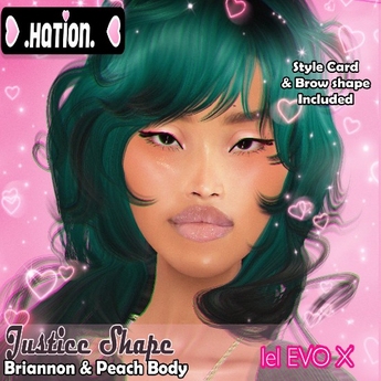 Second Life Marketplace - .HATION. Justice Shape Evo x Briannon & Peach ...