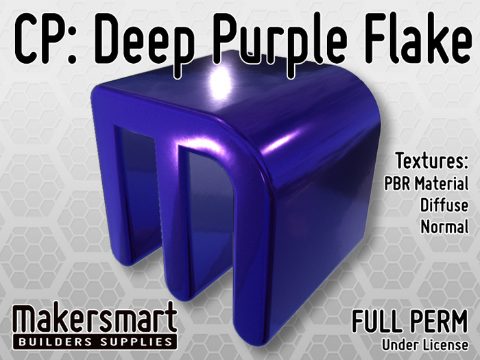 Second Life Marketplace - PBR Materials: CarPaint: Deep Purple Flake