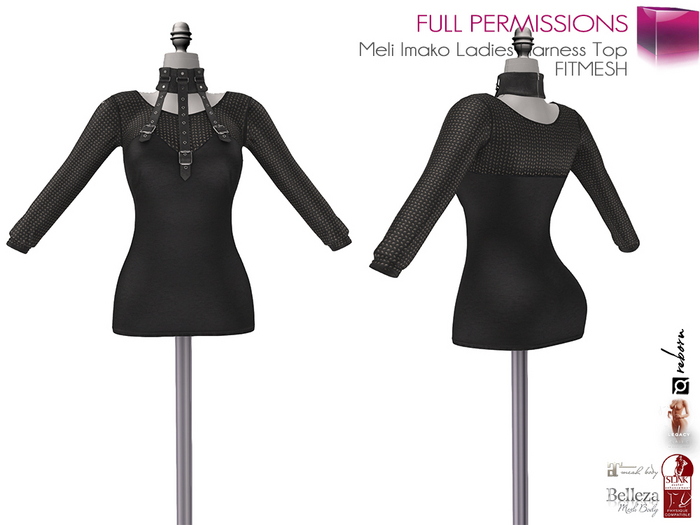 Second Life Marketplace - Full Perm Ladies Harness Top Slink Maitreya ...