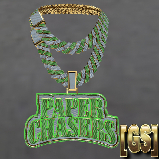 Second Life Marketplace - [GS] Paper Chasers Iced Out Chain