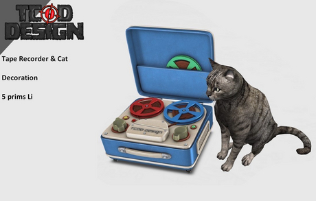 Second Life Marketplace - Tape Recorder & Cat [ADD ME]...