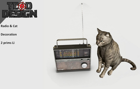 Second Life Marketplace - Radio & Cat [Decoration]...