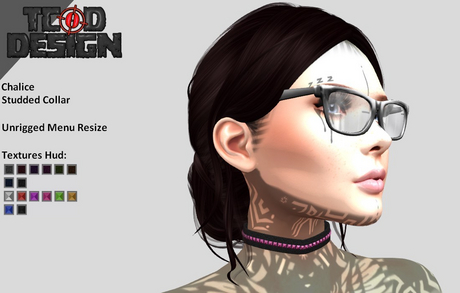 Second Life Marketplace - Studded Collar ~ Chalice [ADD ME]. DEMO
