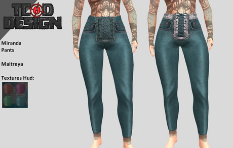 Second Life Marketplace - Pants Miranda [Textures Hud]. DEMO