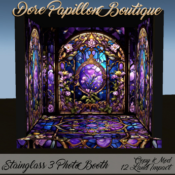 Second Life Marketplace - DPB Stainglass 4 Photo Booth *Booth for ...