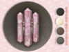 Second Life Marketplace - Amalgam: Arlo Crystal Sconce - Rose Quartz [Add]