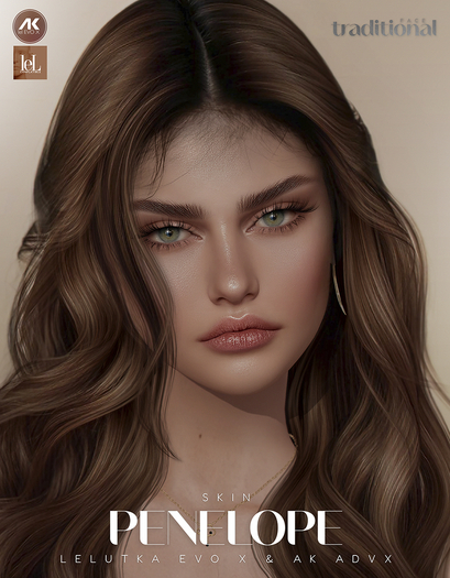 Second Life Marketplace - TF - Penelope Skin (LELUTKA EVOX) Rosekiss