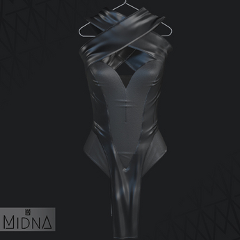 Second Life Marketplace - MIDNA - Hale Set - Outfit - BLACK