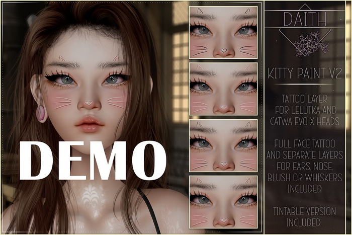 Second Life Marketplace - [daith] Kitty Paint V2 DEMO