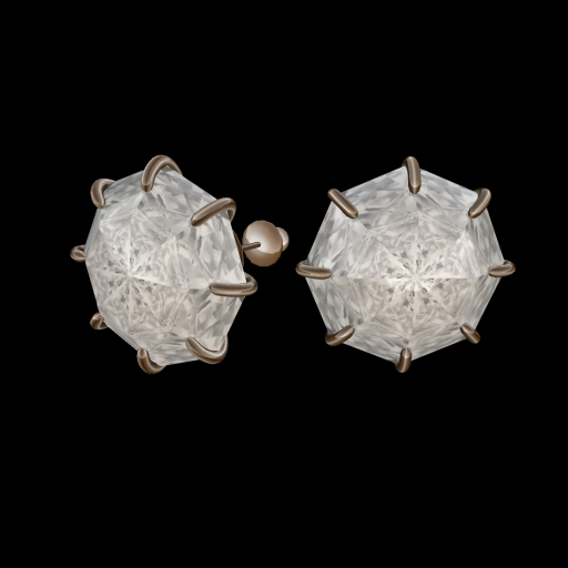 Second Life Marketplace - Diamond Stud Earrings with Texture Changer ...