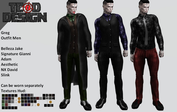 Second Life Marketplace - Outfit Men ~ Greg [ADD ME]...