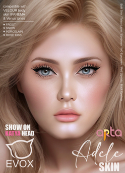 Second Life Marketplace - ArtA - Adele Skin - CATWA EVOX - DEMO