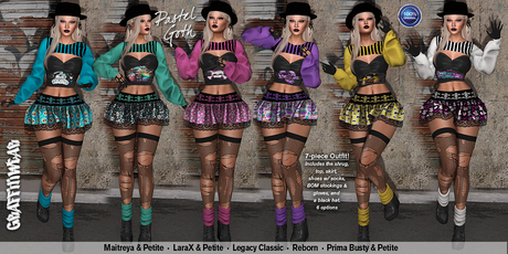 Second Life Marketplace - Graffitiwear Pastel Goth DEMO