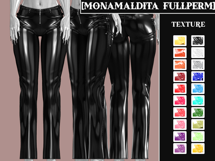 Second Life Marketplace - #79 - MONAMALDITA - Texture Latex - Pants