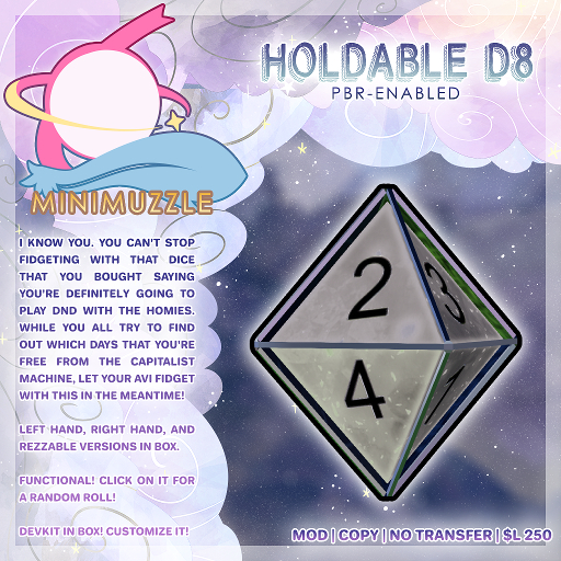 Second Life Marketplace - .:MM:. Holdable D8