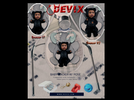 Second Life Marketplace - [Devix] Baby Elephant Rocker w/ Pose