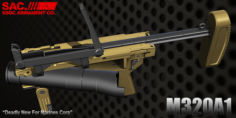 Second Life Marketplace - MESH[SAC] M320A1 Grenade Launcher v1.11 Box