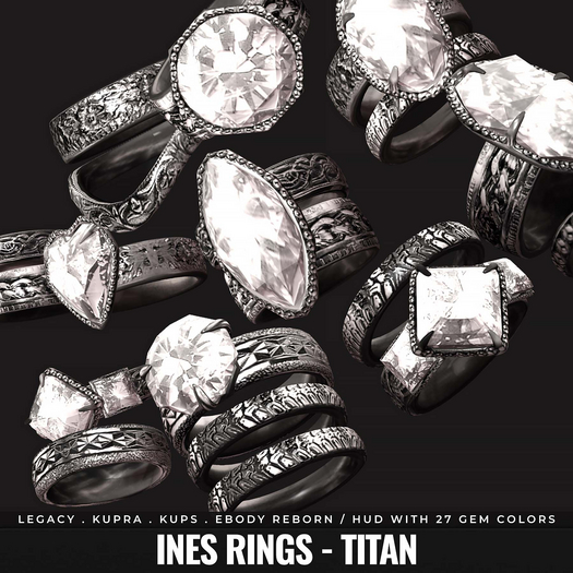 Second Life Marketplace - [BL] Ines rings // titan
