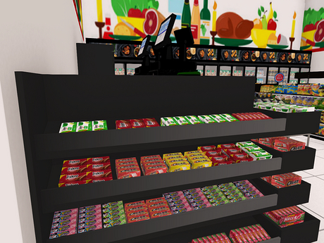 Second Life Marketplace - Shaka Brah Supermarket Grocery Store Prop Set