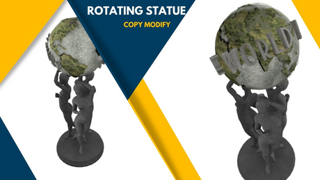 Second Life Marketplace - The World Is Yours Rotating Statue