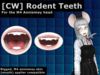 Second Life Marketplace - [CW] Rodent Buck Teeth - M4 Anniemay Head