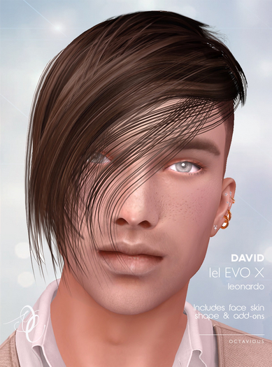 Second Life Marketplace - OC - David Skins [AK Leonardo] FATPACK