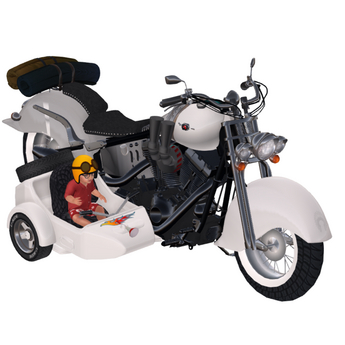Second Life Marketplace - ZOOBY BABY MOTORCYCLE SIDECAR (BOXED)