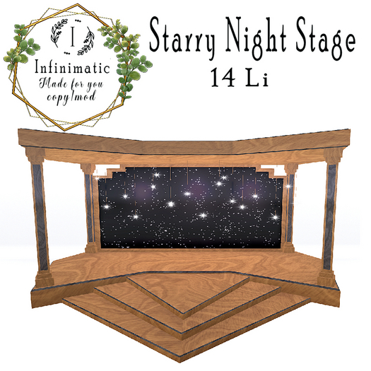 Second Life Marketplace - Starry Night Stage Bagged