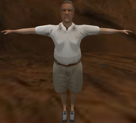 Second Life Marketplace - FP Old Man in shorts mesh avatar