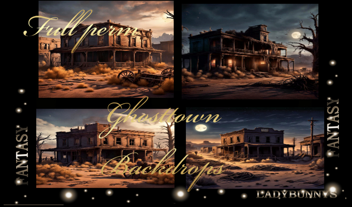 Second Life Marketplace - Fantasy Background Textures-Ghosttown ...