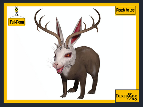 Second Life Marketplace - ::DisturbeD:: Zombie Rabbit - FULL PERM MESH