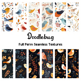 Second Life Marketplace - FULL PERM SEAMLESS AUTUMN BIRD TEXTURES