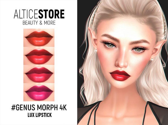 Second Life Marketplace - [ALTICE] GENUS MORPH 4K LIPSTICK - LUX