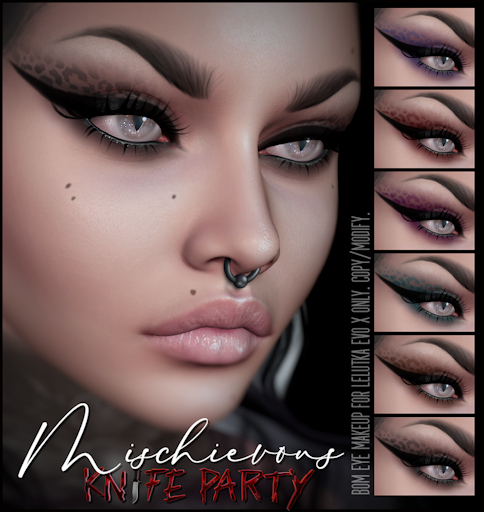 Second Life Marketplace - Knife Party // Mischievous Eye Makeup // Evo X